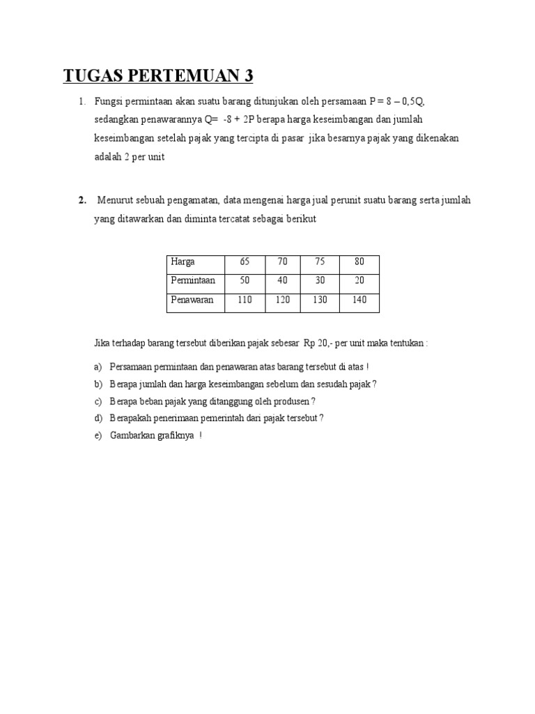 Tugas Pertemuan 3 | PDF