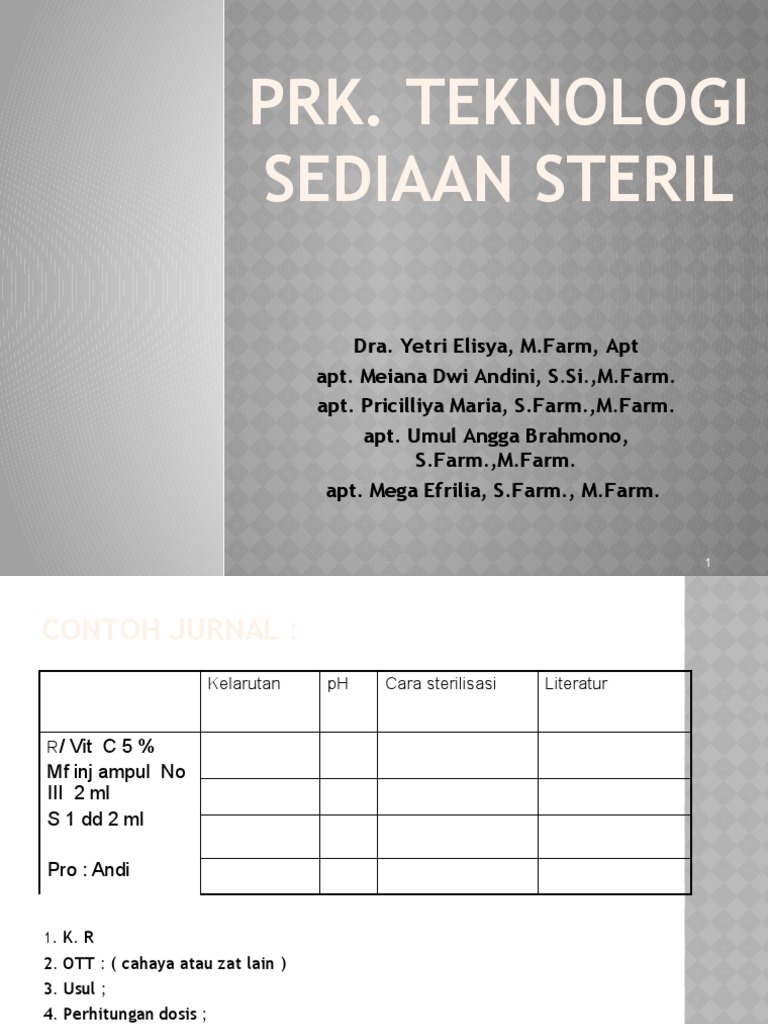 Sediaan Ampul | PDF