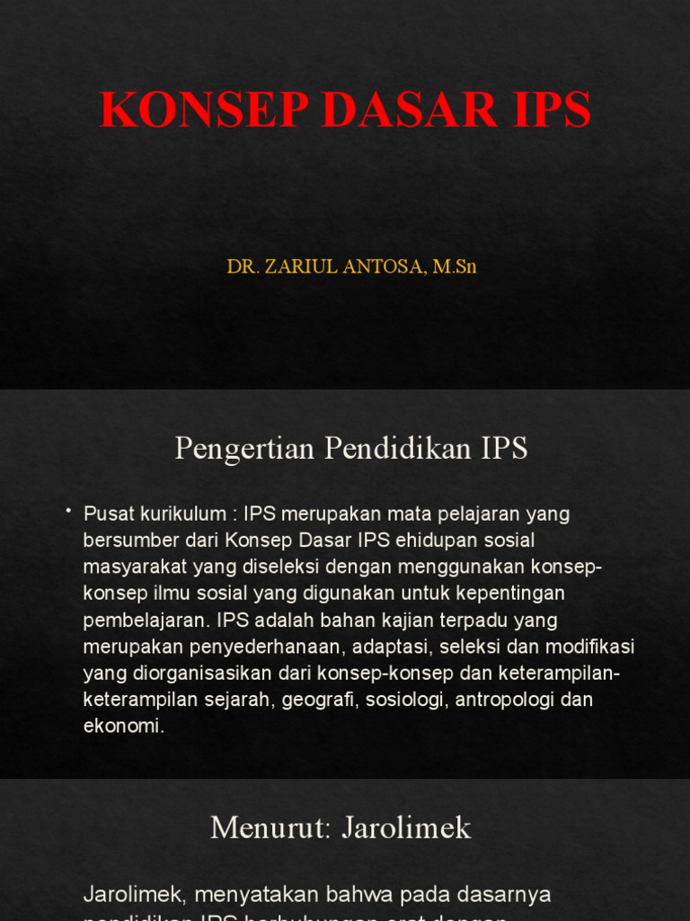 Konsep Dasar Ips | PDF