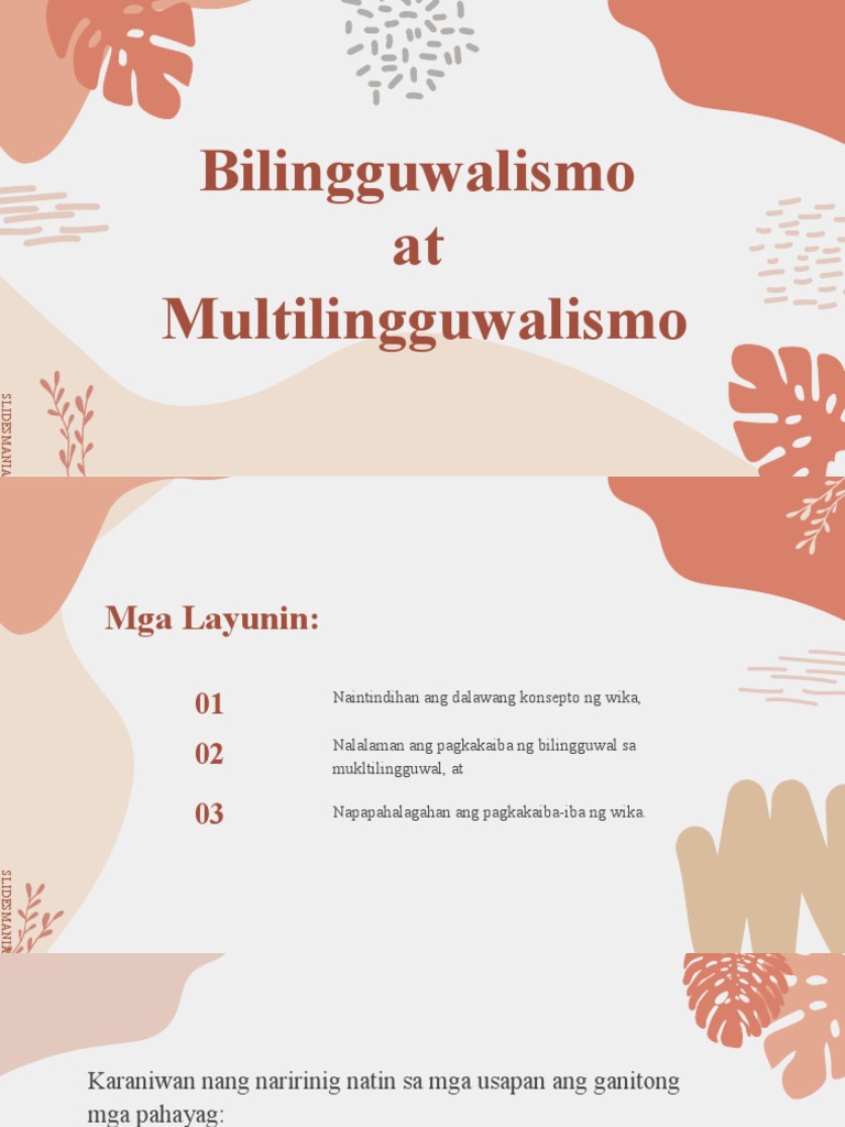 Bilingguwalismo at Multilingguwalismo | PDF