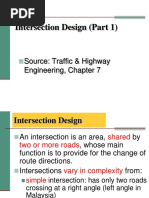 FDOT Design Manual Intersections | PDF | Intersection (Road) | Traffic
