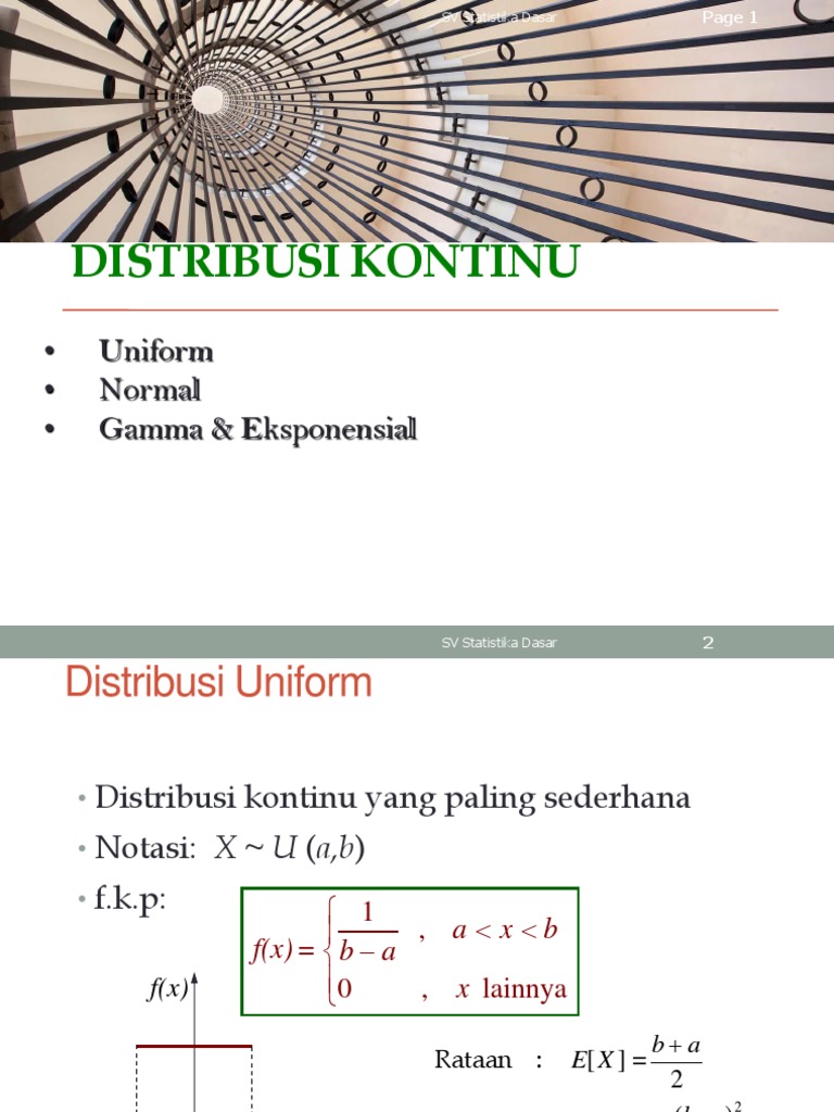 5 Distribusi Kontinu | PDF