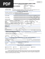 Annex 2: Modified Basic Education Enrollment Form | PDF | Learning ...