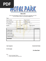 Hotel Bill Format 1 | PDF
