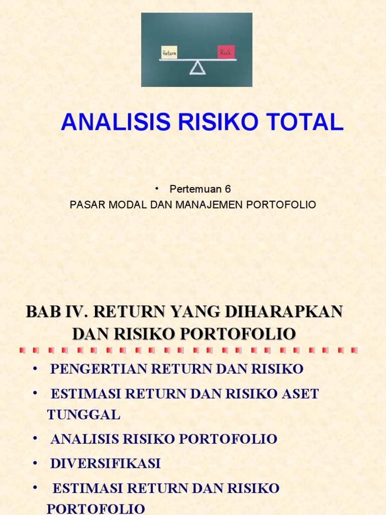 Analisis Risiko Total | PDF