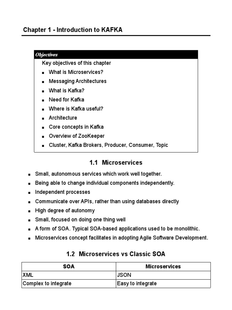 Chapter 1 Introduction To Kafka Objectives Descargar Gratis Pdf Service Oriented