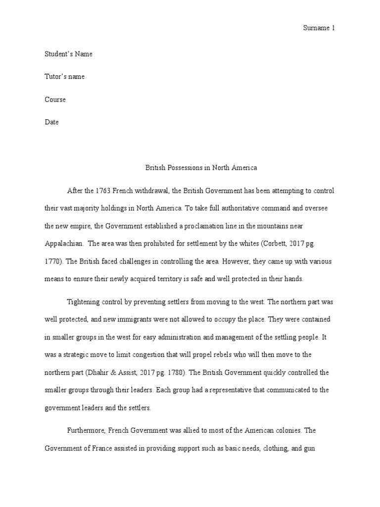 British Control in North America 1763 | PDF | British Empire | The ...