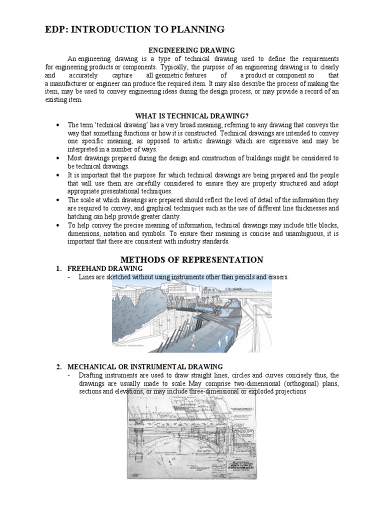 Edp: Introduction To Planning: Methods of Representation | PDF ...