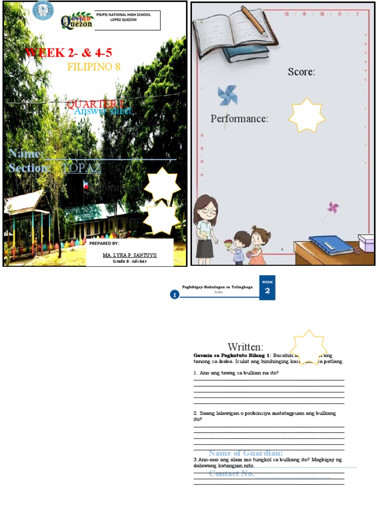 Answersheet Booklet | PDF