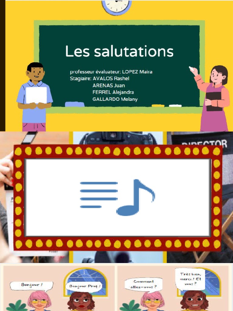 Exercices de salutations en français | PDF