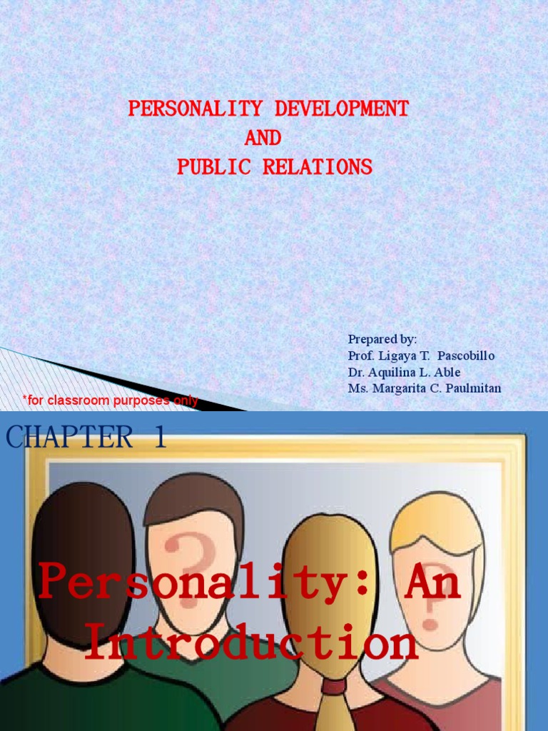 Chapter 1 Personality and Its Importance Edited7.15.20 | PDF | Id ...