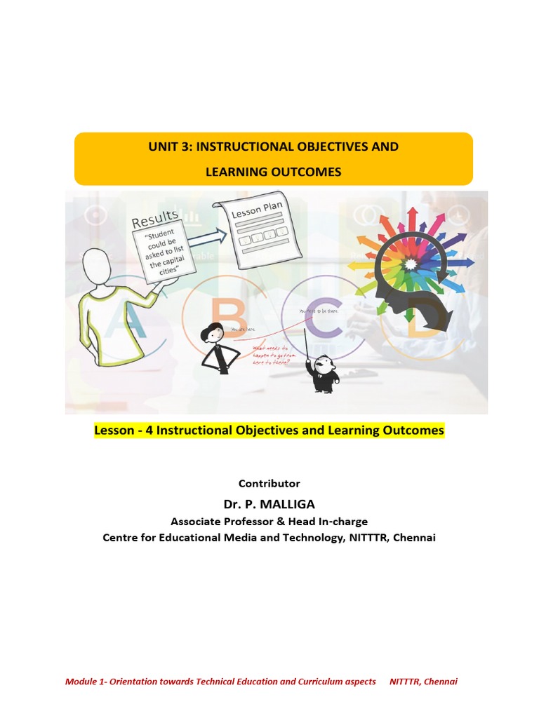 Instructional Objectives and Learning Outcomes | PDF | Curriculum ...