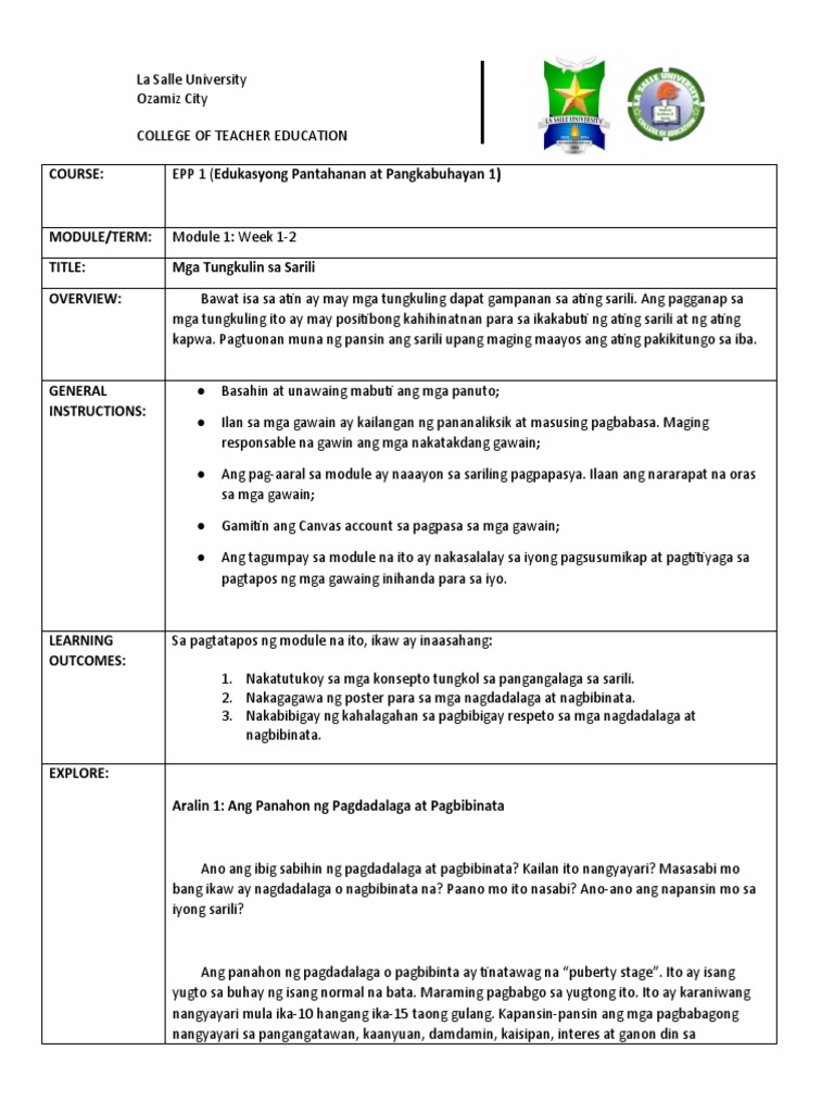 Teach Epp Module 1 Pdf