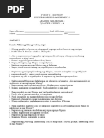 AP 6 Quarter 1 Summative Test 1 | PDF