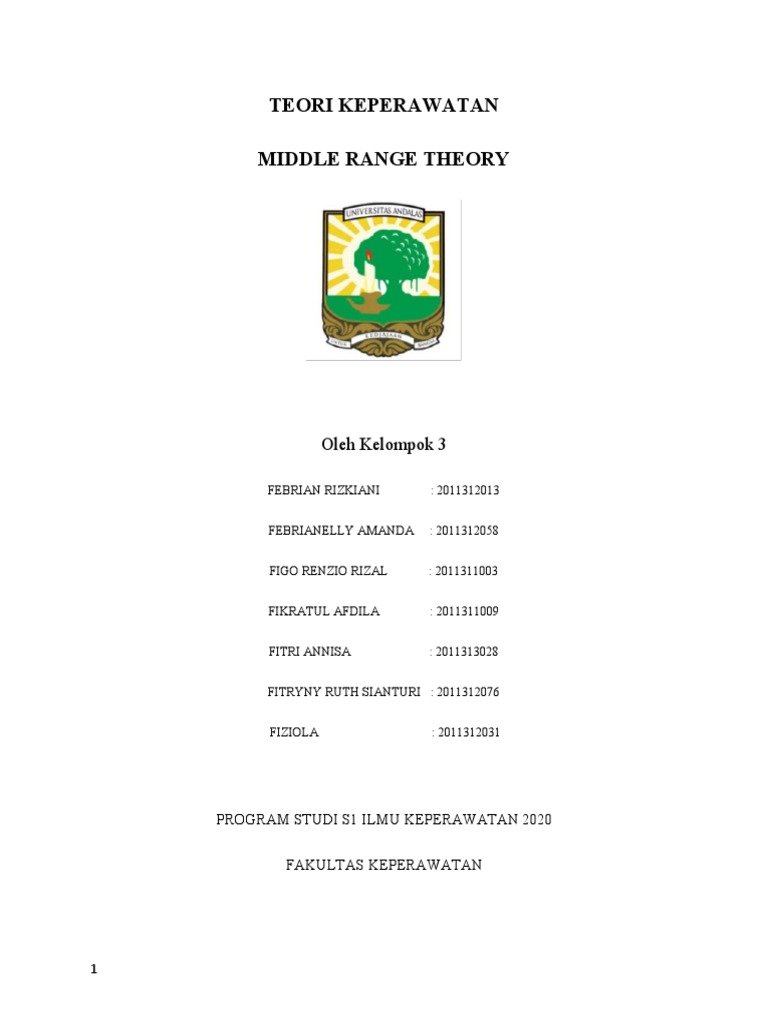 Middle Range Theory untuk Keperawatan | PDF