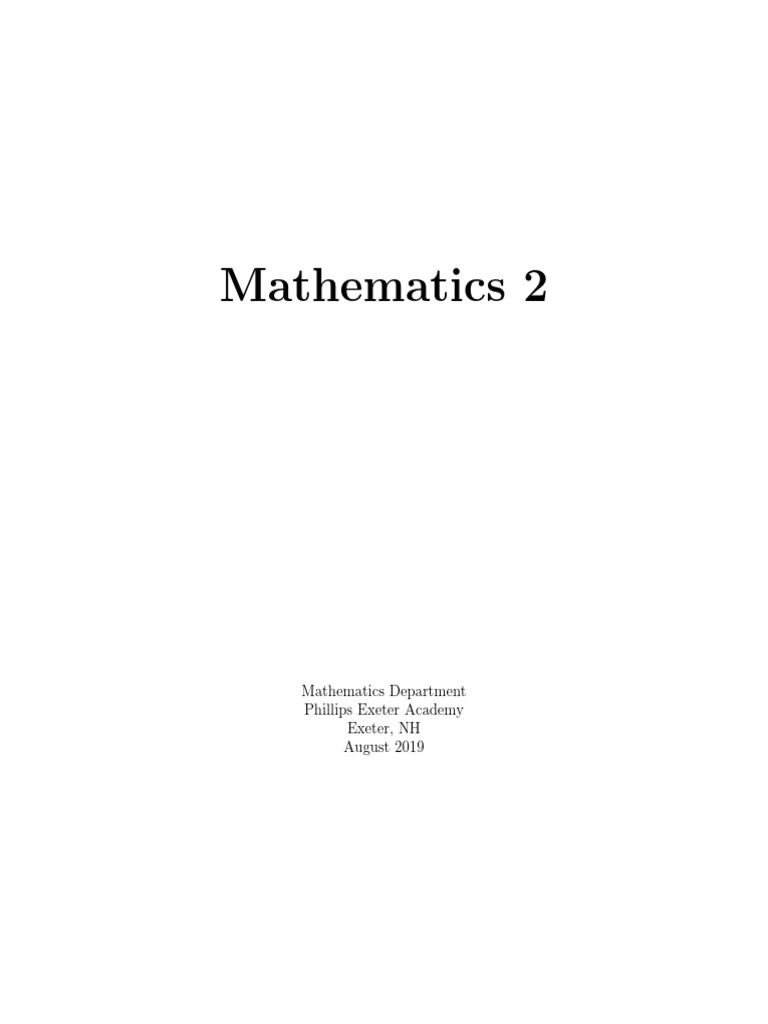 Math2 2019 | PDF | Homework | Teachers