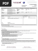 Qatar Flight Sample | PDF | Debit Card | Visa Inc.