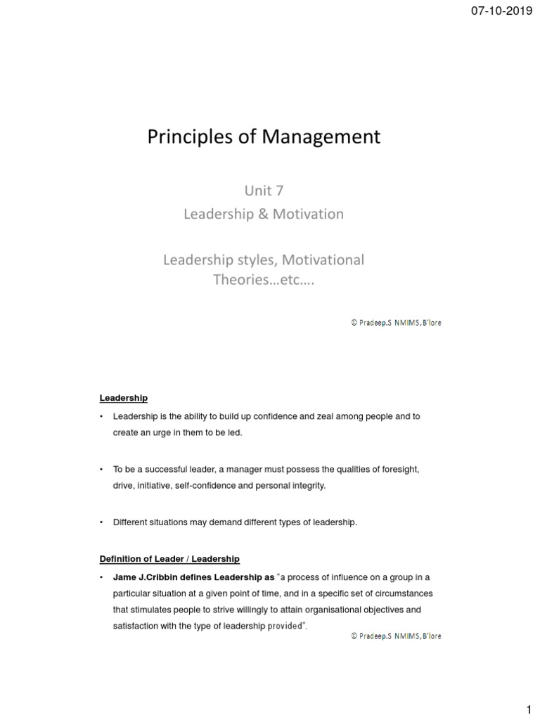 Leadership Styles and Motivation Insights | PDF | Leadership | Motivational