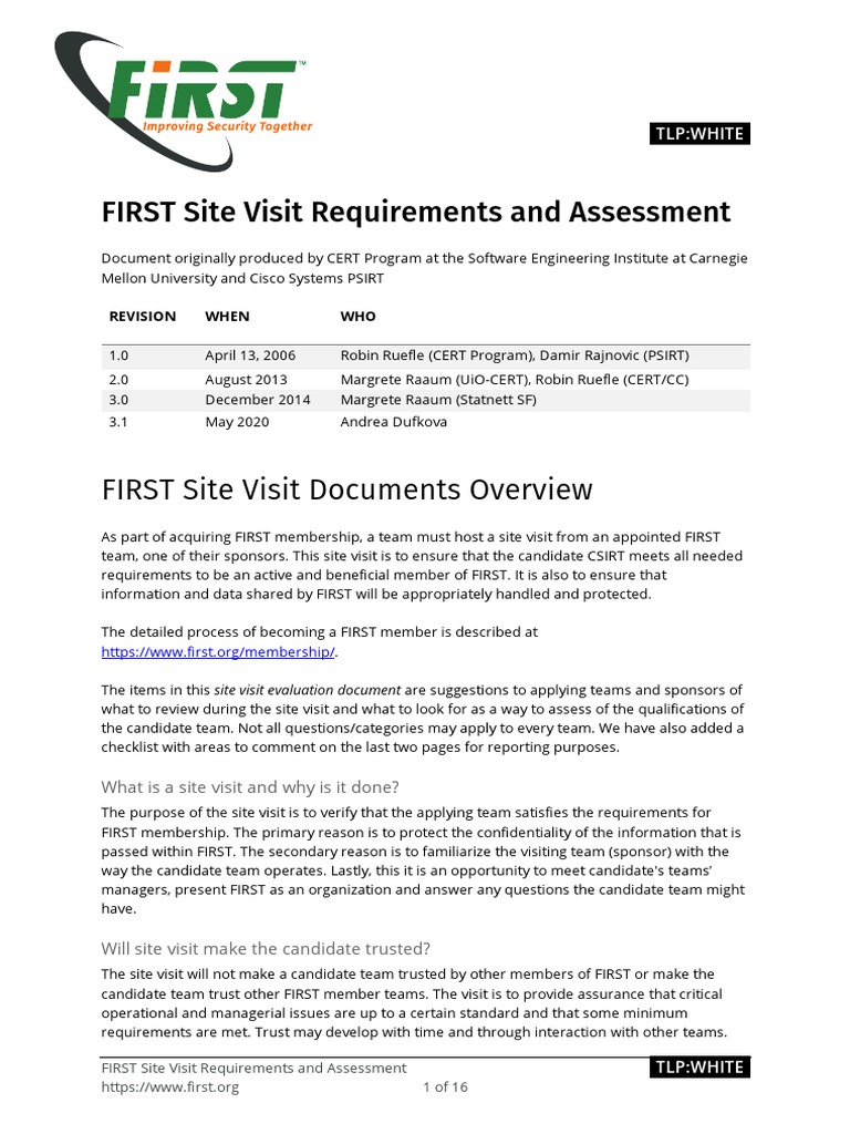 Site Visit v3.1 | PDF | Computer Network | Security