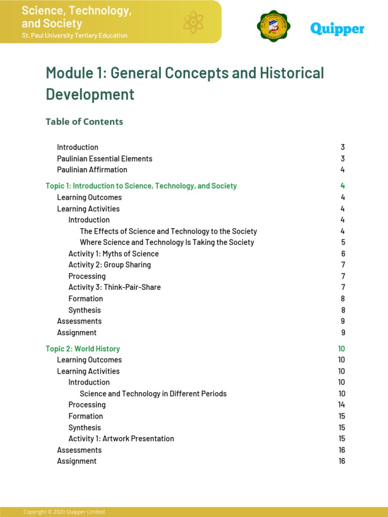 STS Module 1 Topics 1 5 | PDF | Science | Renaissance