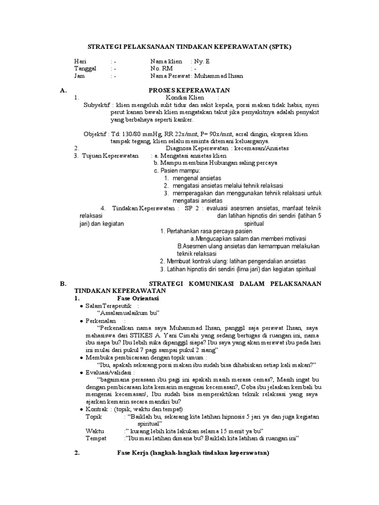 SPTK Ansietas SP2 | PDF
