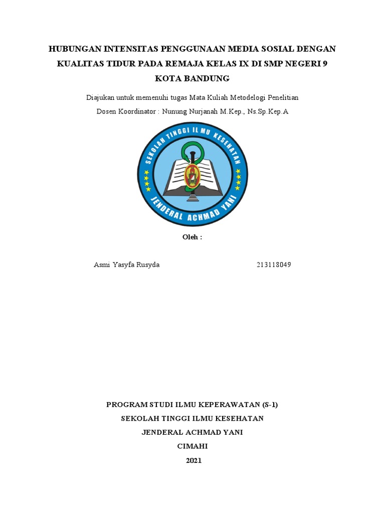 Proposal Asmi-1 | PDF