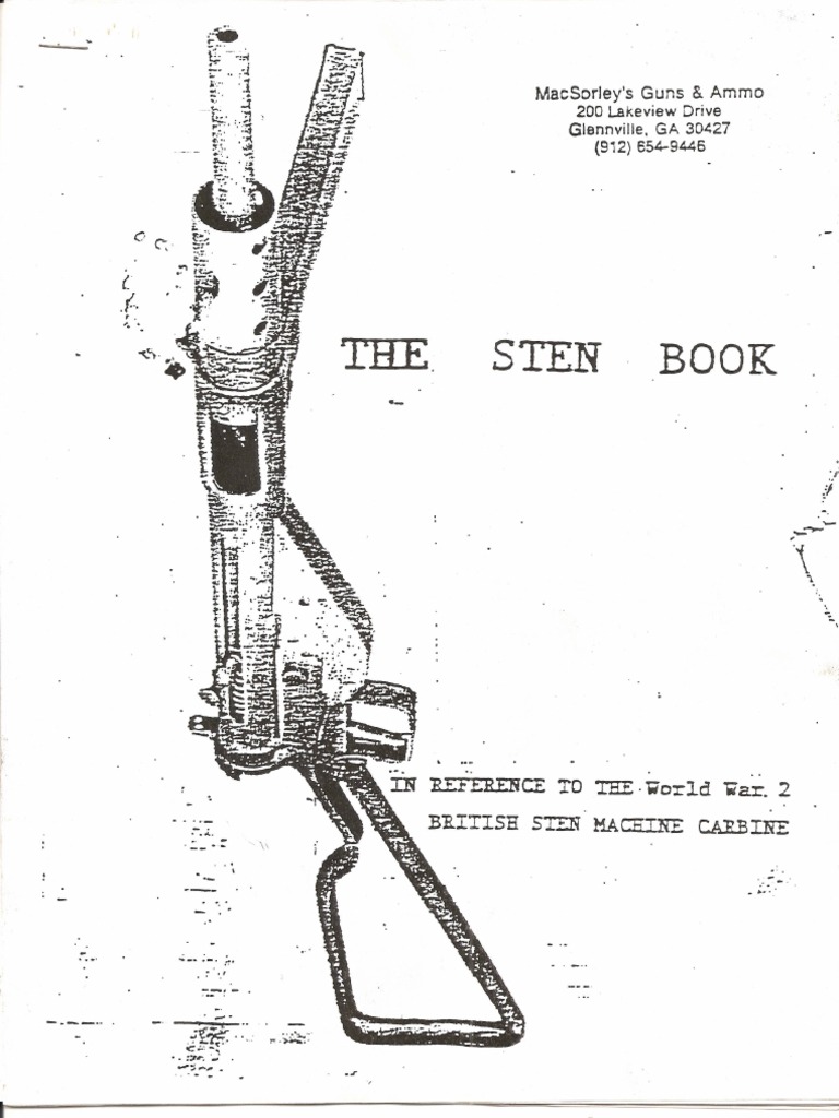 Sten Building Booklet | PDF | Trigger (Firearms) | Cartridge (Firearms)