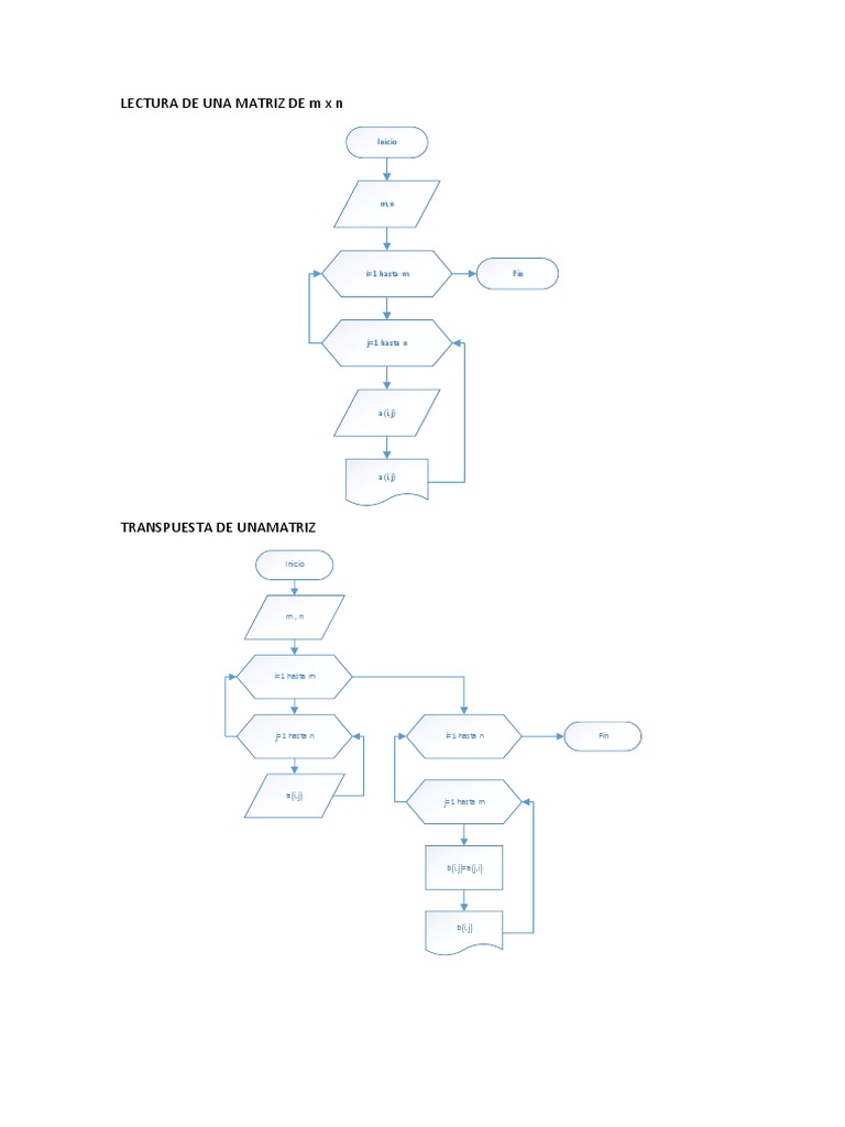 Transpuesta Matriz | PDF