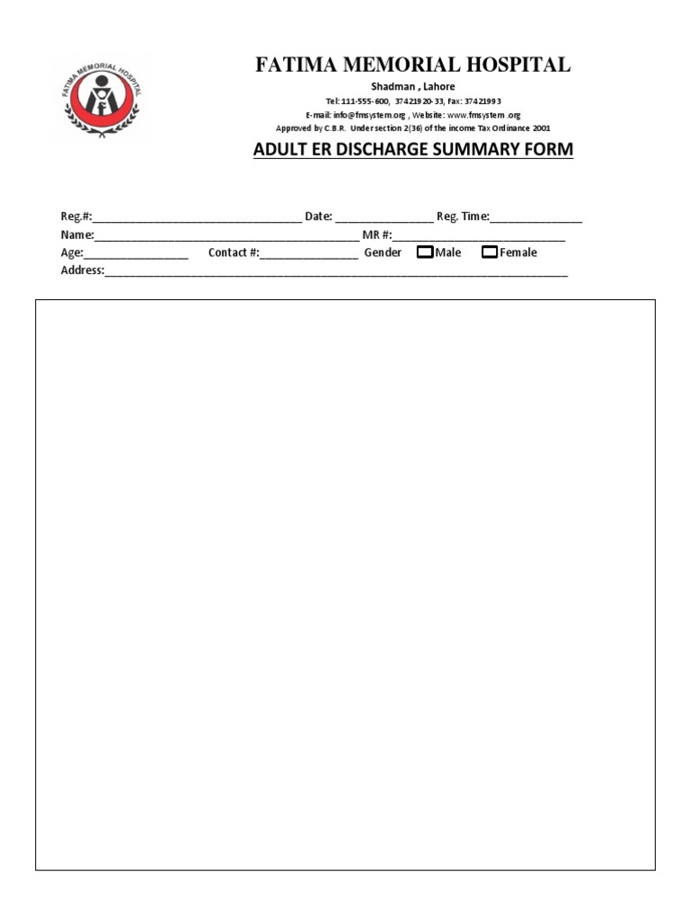 Fatima Memorial Hospital Logo