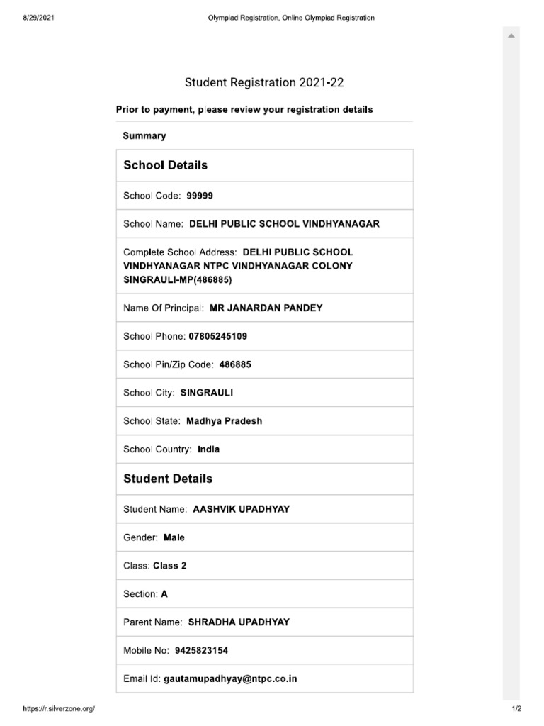 Silverzone Participation Class 2A | PDF