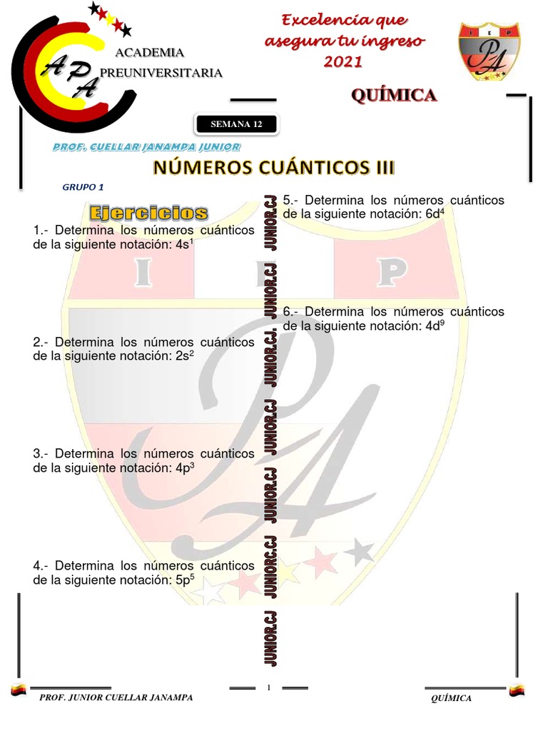 Química Semana 12 | PDF