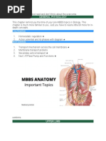 MBBS 1st Year Anatomy Short Notes | PDF
