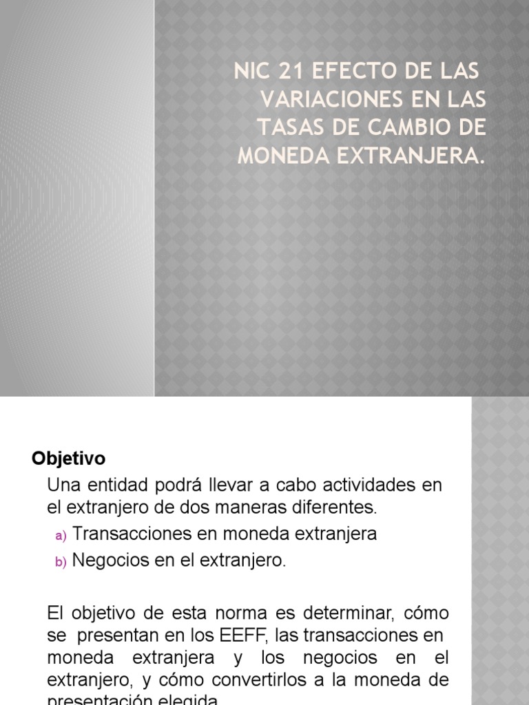 Diapositivas #3 - Nic 21 | PDF | Tipo de cambio | normas ...