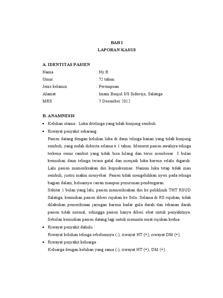 Presus Tumor Auricula | PDF