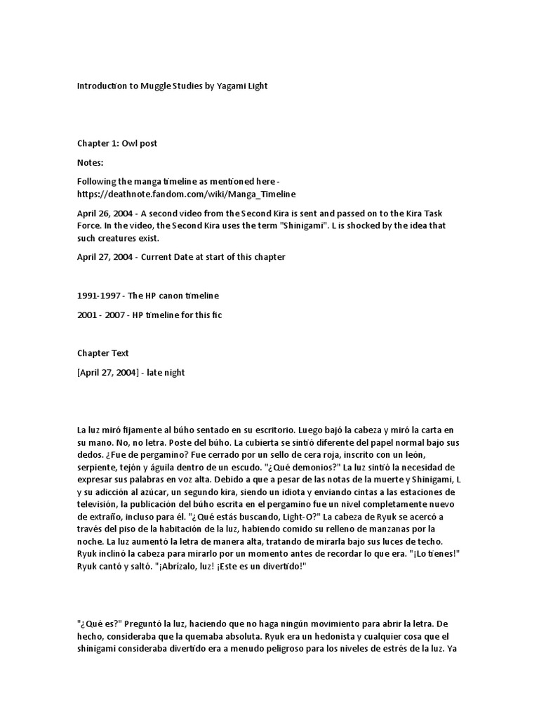 Introduction To Muggle Studies | PDF