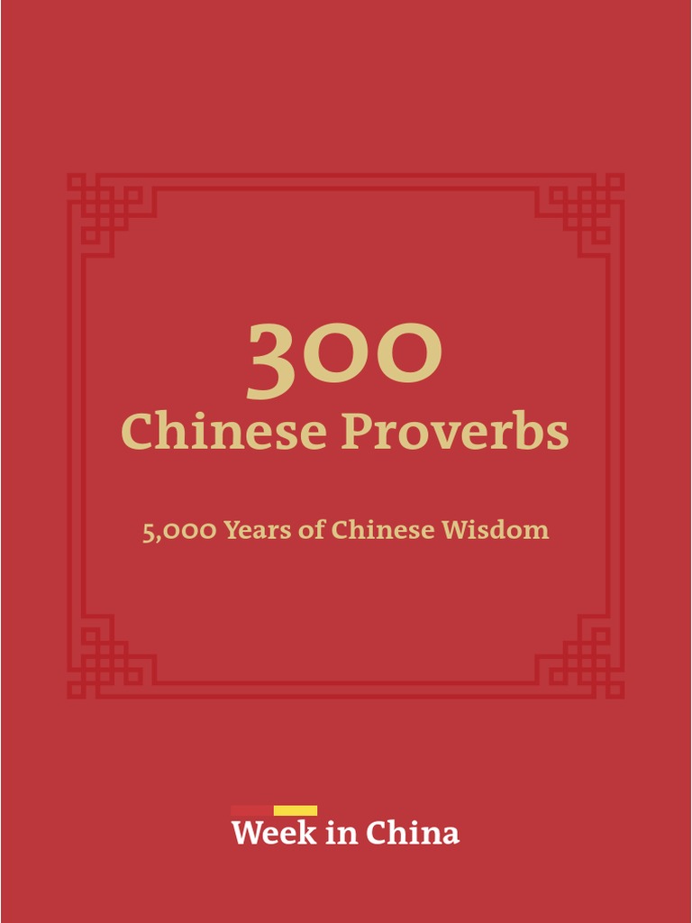 300 Insights from Chinese Proverbs | PDF | Proverb