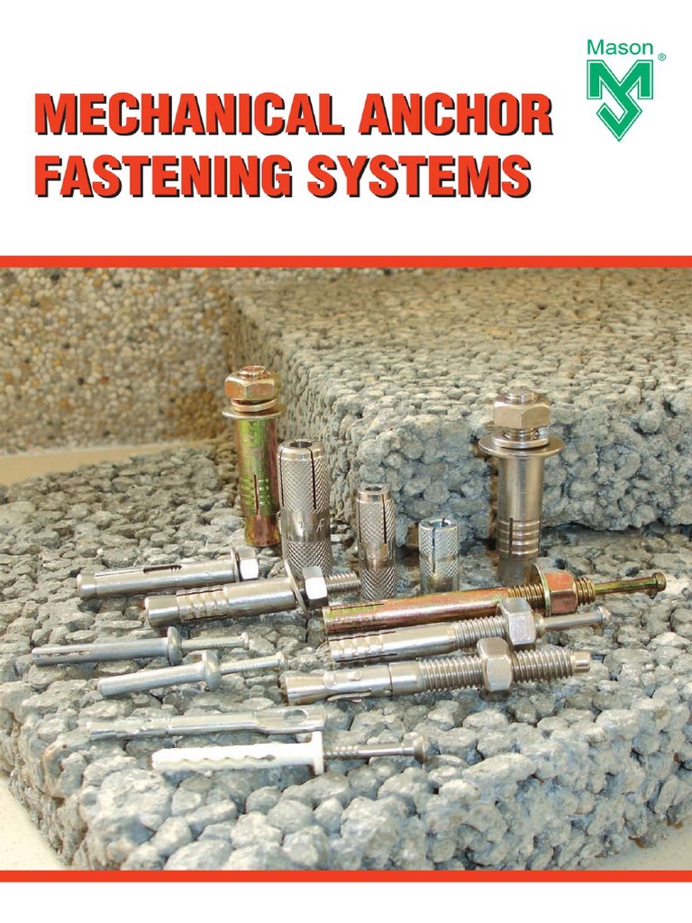 MASON Mechanical Anchor Catalogue | PDF