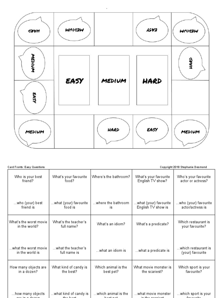 Indirect Question Formation Board Game | PDF | Question | Verb