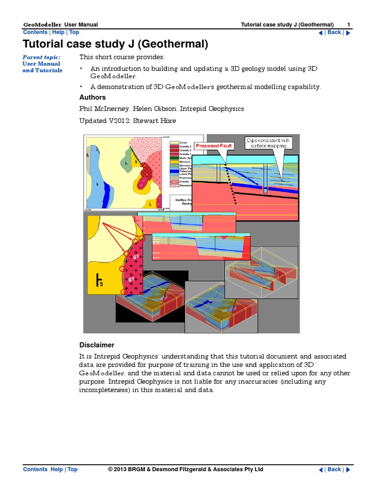 Tutorial Case Study J (Geothermal) | PDF | 3 D Computer Graphics | Topography