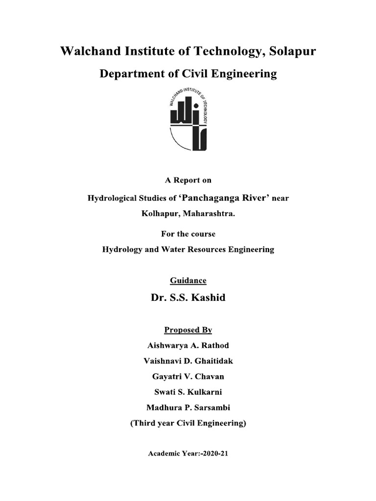 Certificate-11-"Hydrological Studies of Panchaganga River' | PDF