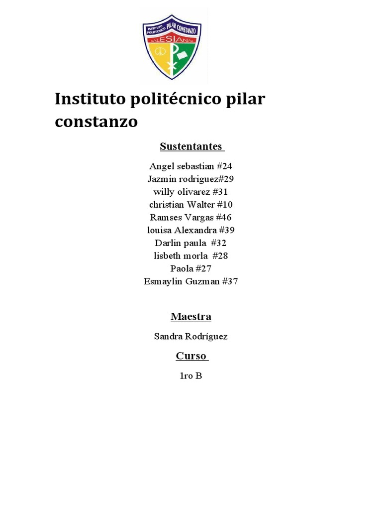 Instituto Politécnico Pilar Constanzo 2 | Descargar gratis PDF ...
