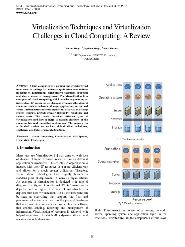 Virtualization - Techniques - and - Virtualization Challenges | PDF | Virtualization | Desktop ...