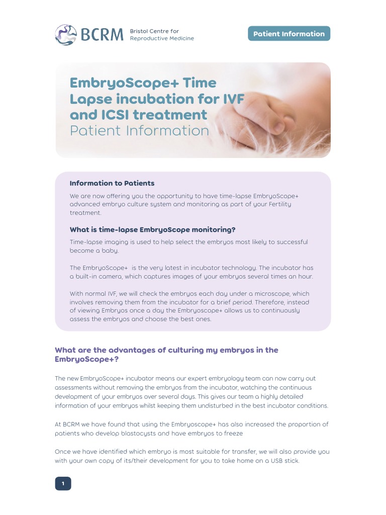 Time-Lapse Embryo Monitoring: An Introduction to the EmbryoScope+ for ...