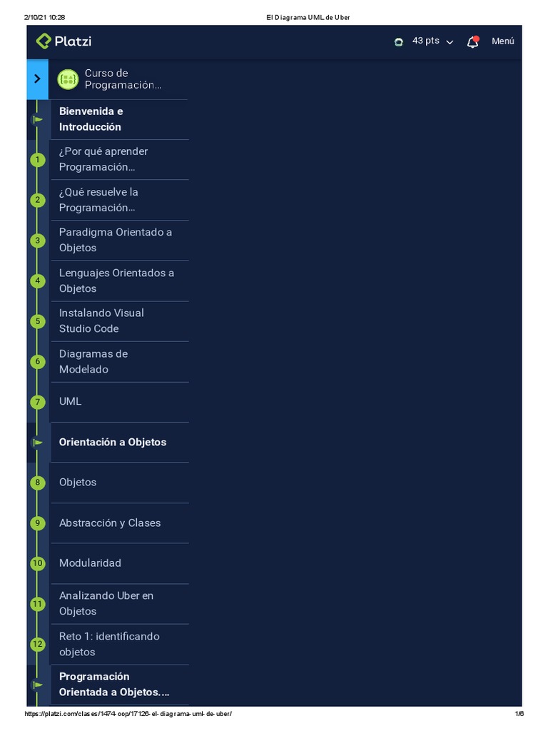 Diagrama UML de Uber y Clases | PDF | Objeto (informática ...