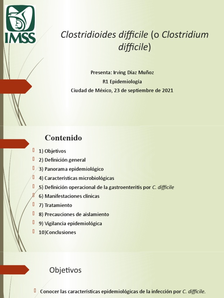 Clostridium Difficile | PDF | Diarrea | Especialidades Medicas