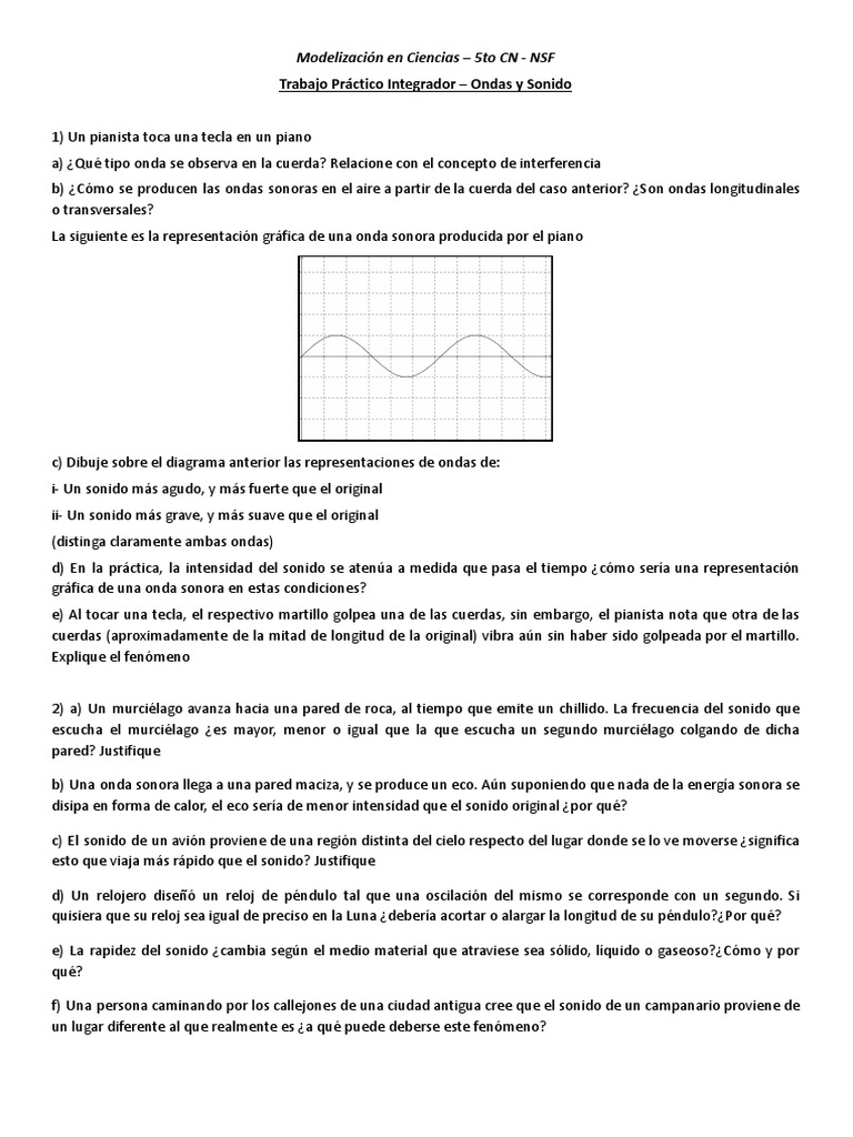 Trabajo Práctico - Ondas y Sonido | PDF | Sonido | Olas
