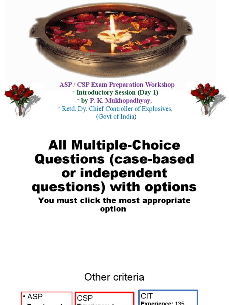 ASP/CSP Exam Prep Workshop Guide | PDF | Safety | Occupational Safety ...