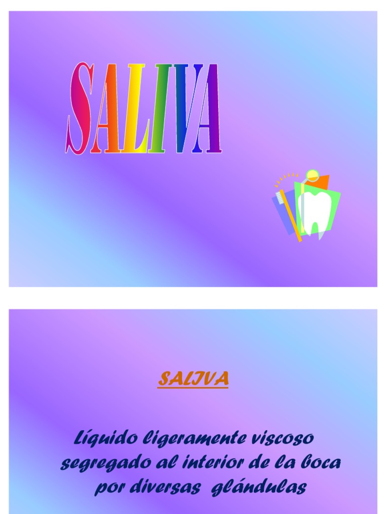 SALIVA | PDF | Anatomia animal | Boca