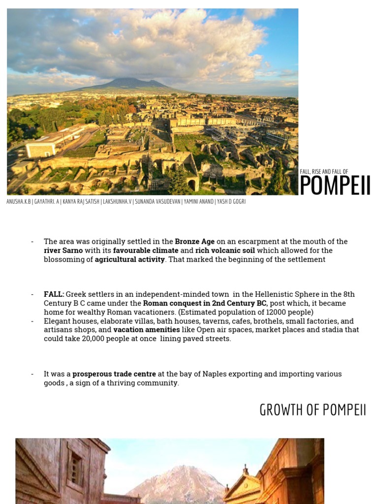 Decline of A Necropolis - Pompeii | PDF | Pompeii | Mount Vesuvius