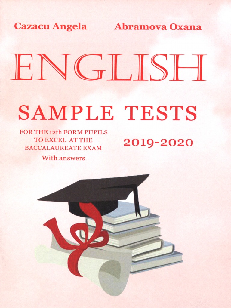 ENGLISH Sample Tests BACALAUREAT MOLDOVA 2020 Limba Engleza Examen ...